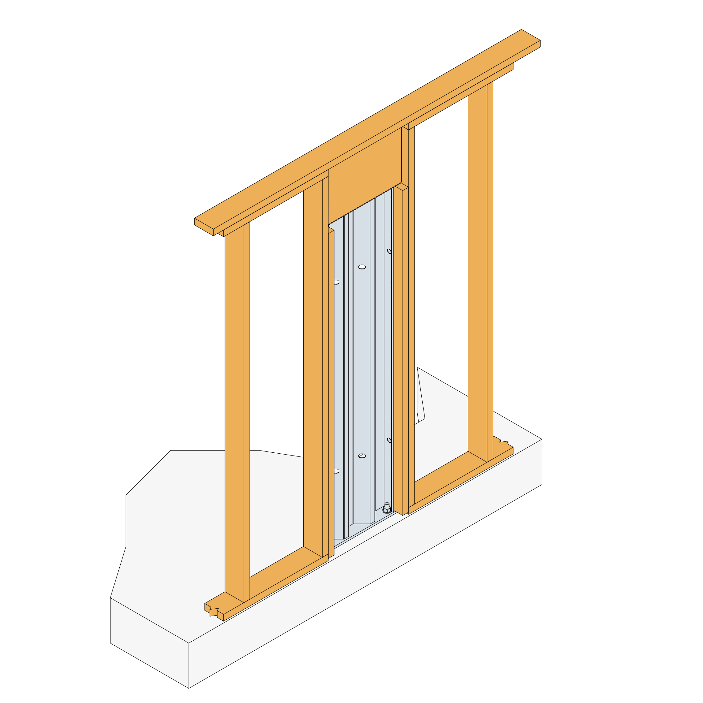 Painel de contraventamento Steel Strong Wall - SSW | Simpson Strong-Tie