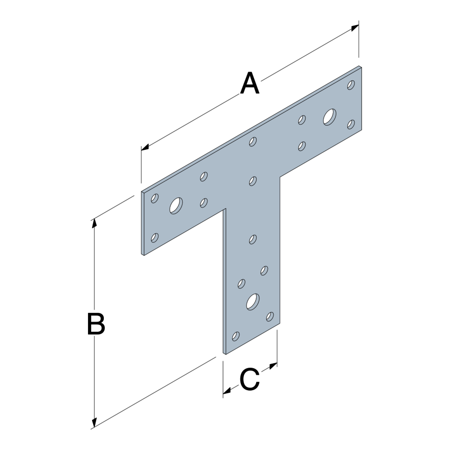 Ferragens em T - 66T | Simpson Strong-Tie