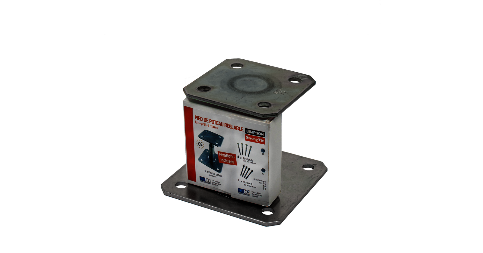 Pés de prumo reguláveis "pronto a fixar" - KIT FIX APB | Simpson Strong-Tie